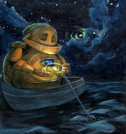 NIGHT GLOW BOT | ROBOTS IN ROWBOATS LLC