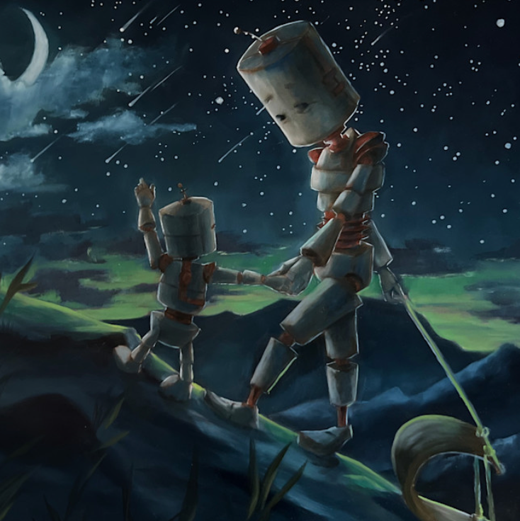 Memory Bots print | ROBOTS IN ROWBOATS LLC